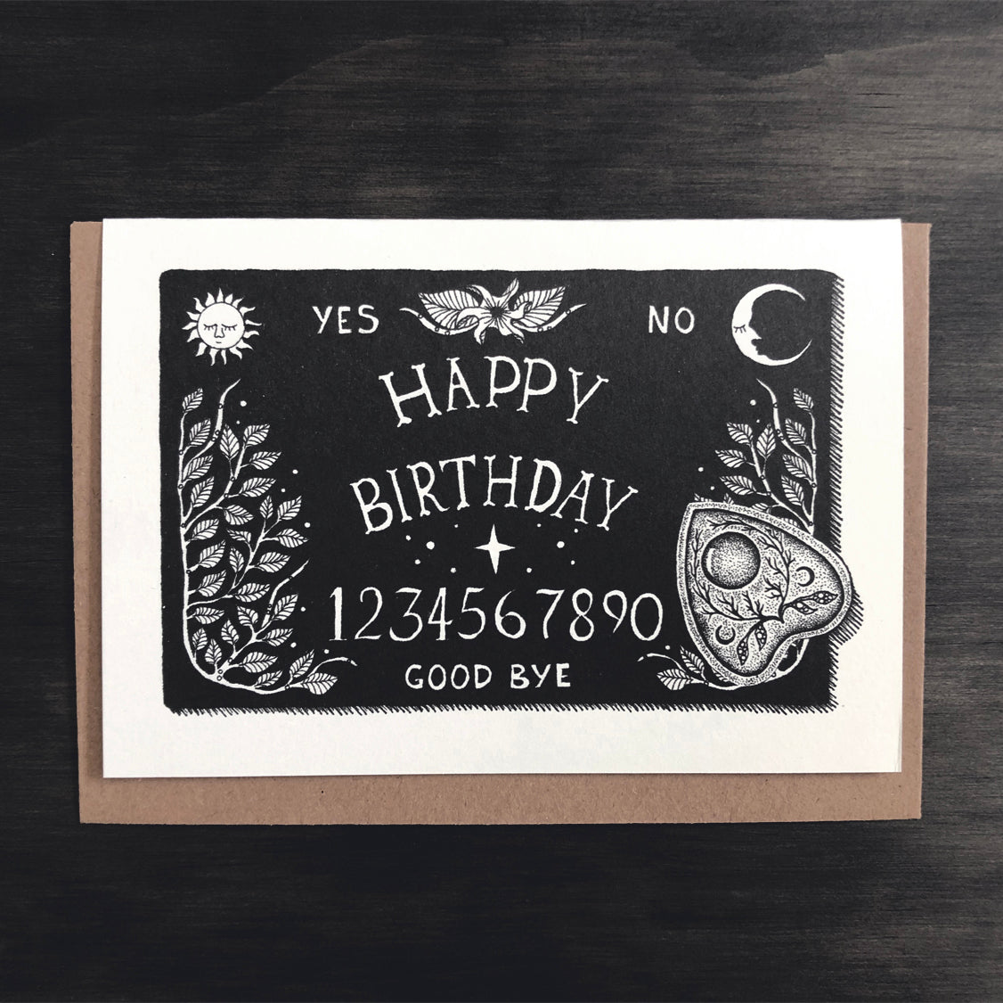 OUIJA BIRTHDAY GREETING CARD – melancholymemento